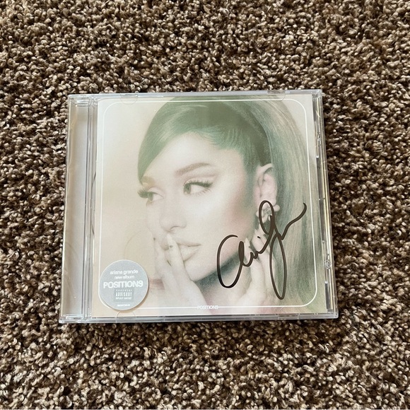 Ariana Grande | Accessories | Signed Ariana Grande Positions Cd | Poshmark